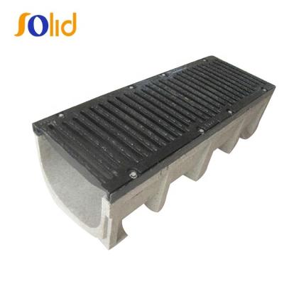 China High Load Drain Gutters Polymer Concrete Rain Drainage Channel for sale