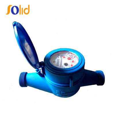 China Plastic (nylon) type cold multi jet wet type water meter for sale