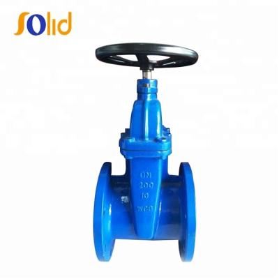 China DN200 PN16 Flanged Resilient Seated Steam Gate Valve for sale