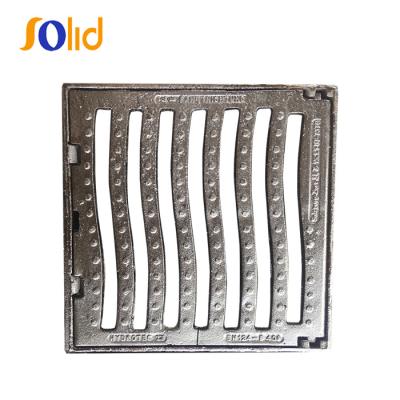 China EN124 heavy duty cast iron ductile iron sewer gully grating for sale
