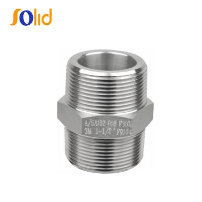 China Stainless Steel Hexagonal Equal Nipple for sale