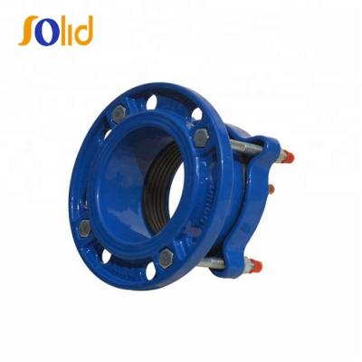 China PE Pipe Flexible Joint Ductile Iron Flange 12 Inch Epoxy Powder Coating for sale
