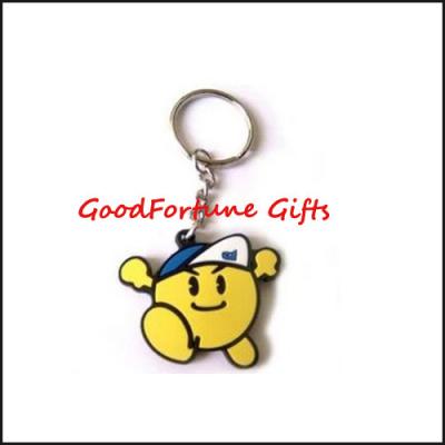 China Presente de borracha da promoção do keychain do Keyring do PVC à venda