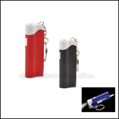 China A promoção de Customed conduziu o logotipo impresso keyrings do keychain da tocha da lanterna elétrica com presente da pena à venda
