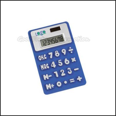 China O silicone macio impresso relativo à promoção de Eco do logotipo da venda quente coloriu o mini presente do negócio da calculadora à venda