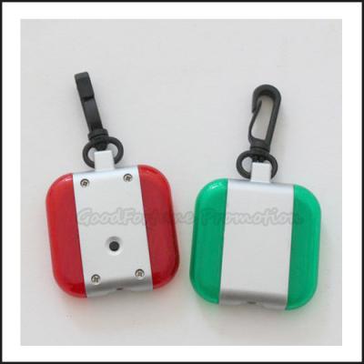 China Presente conduzido reflexivo impresso relativo à promoção do keychain dos keyrings do gancho da segurança da forma do saco do logotipo à venda