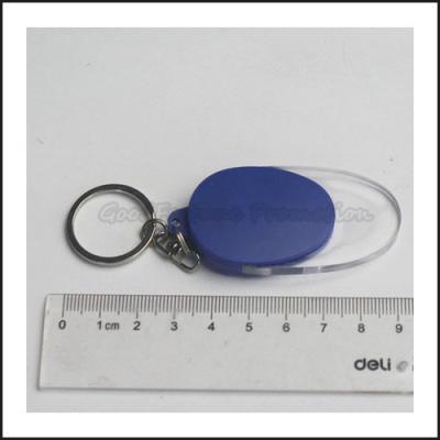 China O logotipo impresso relativo à promoção conduziu o presente do negócio dos keyrings do keychain da propaganda da lanterna elétrica à venda