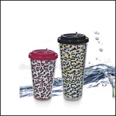 China A promoção imprimiu o logotipo presente plástico da garrafa do copo da bebida da água da caneca da secadora de roupa de duas camadas à venda