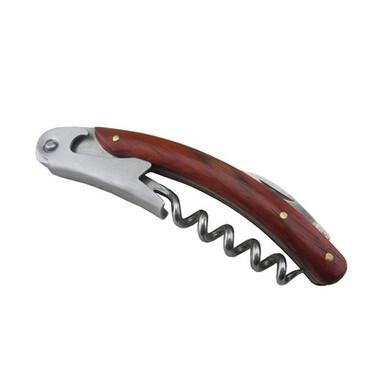 Corkscrew de aço inoxidável de madeira do abridor de garrafa de Promotioal