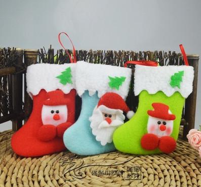 China Luva da decoração da árvore de Natal & presente da promoção da forma da peúga à venda