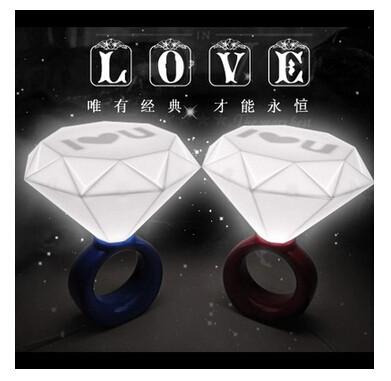 China Lâmpada criativa nova da luz da noite do estilo do anel de diamante do produto do presente à venda