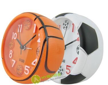 China New creative gift product sports basketball football alarm clock toy for sale