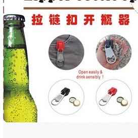 China Abridor de garrafa de aço inoxidável da cerveja do zíper do produto criativo novo do presente à venda