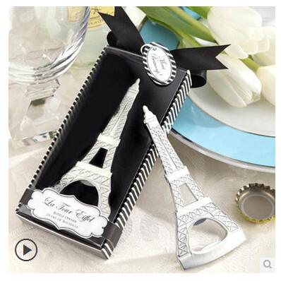 China Abridor de garrafa criativo novo da forma da torre Eiffel do presente de casamento do produto do presente à venda