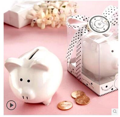 China New creative promotion gift product ceramic piggy bank coin bank for sale