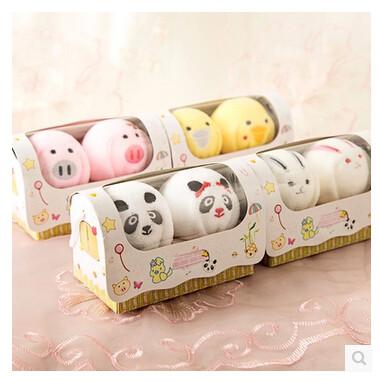 China New creative promotion gift product wedding gift pig rabbit duck panda towel for sale