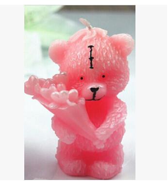 New creative promotion gift product wedding gift party festival bear sahpe candle