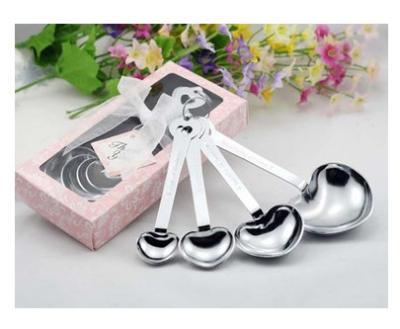 China New creative promotion gift product wedding gift stainless steel measure spoons set for sale
