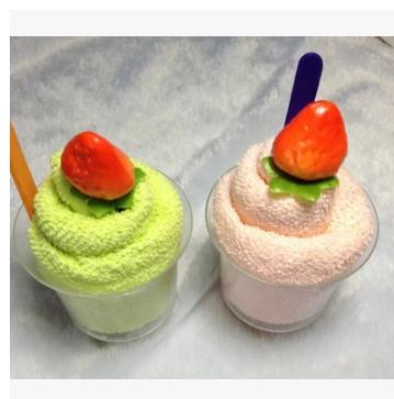 China New creative promotion gift product wedding gift cake shape towel for sale