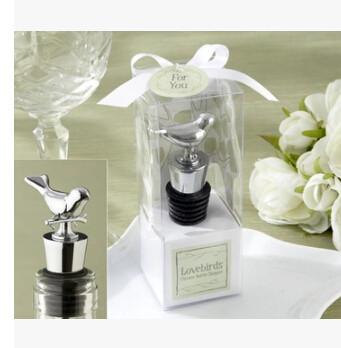 China New creative promotion gift product wedding gift bird bottle stopper for sale