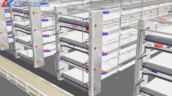 Quality A Type Battery Layer Cage Poultry Farming Cage System With Automatic Feeding for sale