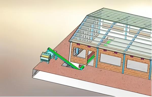 Quality Steel Chicken House Equipment Easy Install With Automatic Feeding System for sale