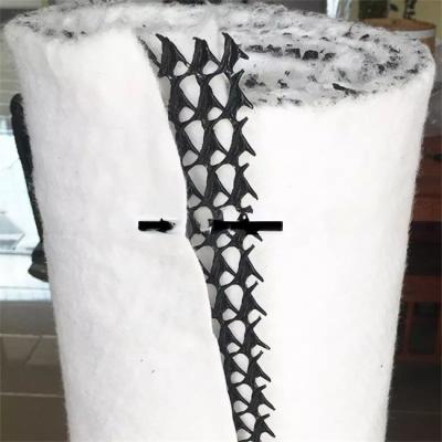China Zwart-wit Driedimensionaal samengesteld drainage netwerk Geonet Hdpe 5 mm Drainage Mat Niet-geweven stof Te koop