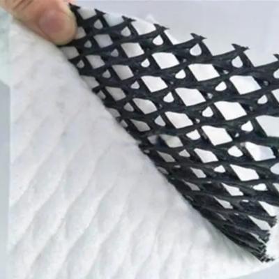 China Snel bouwen 3d Plastic Drainage Geocomposite Geonet 8mm X 6mm Met Langvezel Geotextiel Te koop