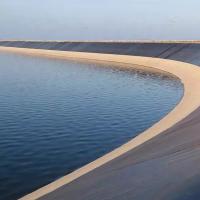 China HDPE Geomembrane Pond Liner 1m-8m Width Double Smooth Surface Fish Farm for sale
