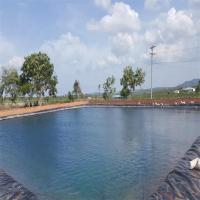 China HDPE Geomembrane Pond Liner 1m-8m Width Double Smooth Surface Fish Farm for sale