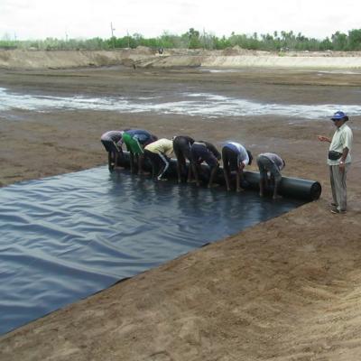 Cina Geomembrana liscia in HDPE per piscine di rivestimento di stagni realizzata in materiale vergine al 100% in vendita