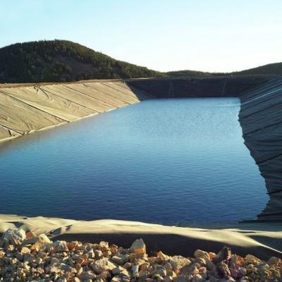 Cina 40mil LLDPE impermeabilizzante EDPM PEHD LDPE HDPE Damiera a rullo liscio di stagno Geomembrana per stagno 0,15mm in vendita