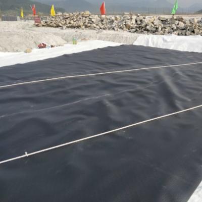 Cina Geomembrana in HDPE di lunghezza compresa tra 50 e 200 m in nero per serbatoi di stoccaggio dell'acqua e stagni per pesci in vendita