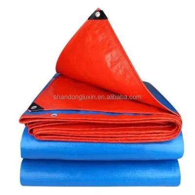Cina Colore azzurro arancione Poly Tarpaulin Rolls LDPE Rivestimento superficiale Negoziazione di coperture per camion in vendita