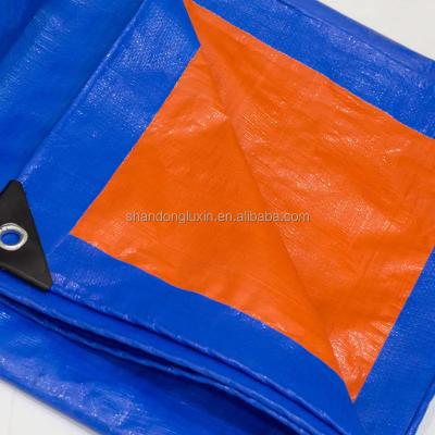 Cina Colore azzurro arancione Poly Tarpaulin Rolls LDPE Rivestimento superficiale Negoziazione di coperture per camion in vendita