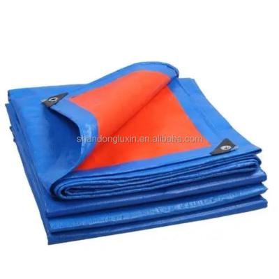 Cina Colore azzurro arancione Poly Tarpaulin Rolls LDPE Rivestimento superficiale Negoziazione di coperture per camion in vendita