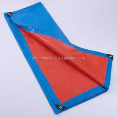 Cina Colore azzurro arancione Poly Tarpaulin Rolls LDPE Rivestimento superficiale Negoziazione di coperture per camion in vendita