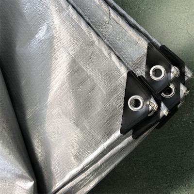 Cina Alta durezza superficiale argento grigio tessuto in polietilene PE telone per impermeabile in vendita