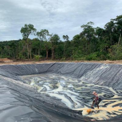 Cina 1.5mm HDPE Geomembrane Liner Fogli di costo per la capacità di soluzione del progetto di impermeabilizzazione in vendita