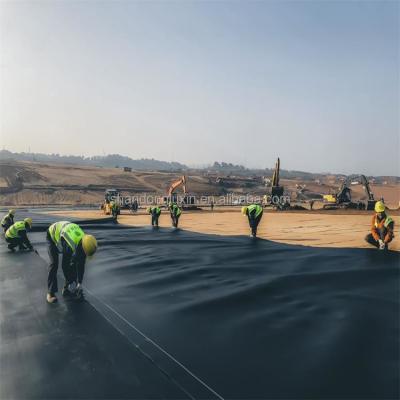 Cina Geomembrana in HDPE nero a doppia superficie liscia per la coltivazione di gamberetti in vendita