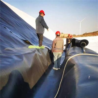China HDPE Liner 0.75mm Geomembrane voor 1.0mm Kunstmatige Lake Tank Dam Landfill Lining Te koop