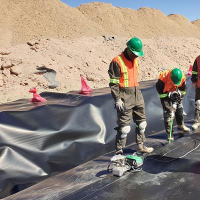 Cina Grandi rivestimenti di stagno a geomembrana in HDPE da 1 mm per superfici doppiamente lisce/doppia texture in vendita