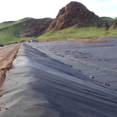 China Geomembraan Zwart HDPE-plaat Plastic Membrane voor waterreservoir en mijnbouw stortplaats Te koop