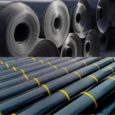 China 0.3mm-0.8mm Dikte HDPE Geomembrane Vissen vijver Liner voor garnalen vijvers Lotus wortel vijvers Te koop