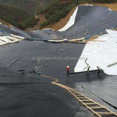 China 1 mm waterdicht HDPE stortplaats Geomembrane Liner 0,75 mm 1,5 mm Pond Liner Geomembranen Te koop