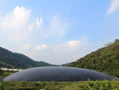 China ASTM GRI-GM13 Standard HDPE Geomembrane Waterdichte visvijver voor biogasverteringsapparaten Te koop