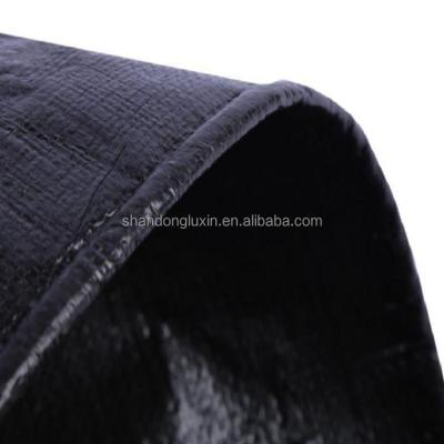 Cina Tarpaolina nera in PE 10 X 20 Tarpa Rolls 200 Gsm Tarpaoline resistenti agli UV per larghezza 2-12m in vendita
