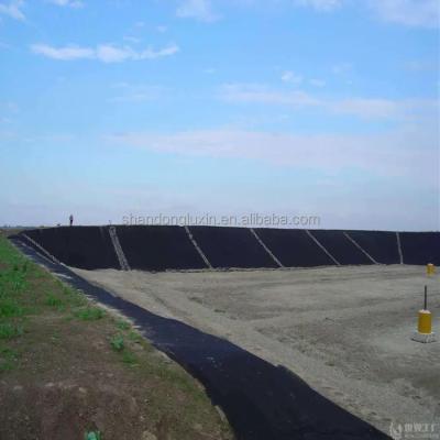 China Waterdicht HDPE vispoel Liner 30mil 60 mils Zwart Geomembrane voor wateropslagtanks Te koop