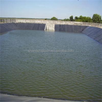 China Waterdicht HDPE vispoel Liner 30mil 60 mils Zwart Geomembrane voor wateropslagtanks Te koop