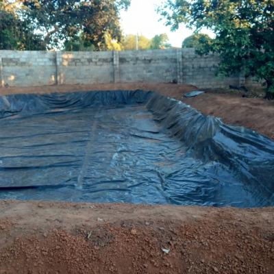 China HDPE-Glattgeomembran für die Aquakultur Fisch Teich Liner in 0,3 mm 0,5 mm 0,8 mm Dicke zu verkaufen